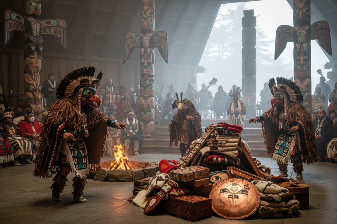 Potlatch: Pacific Northwest Gift-Giving - Wealth Redistribution & Mask ...