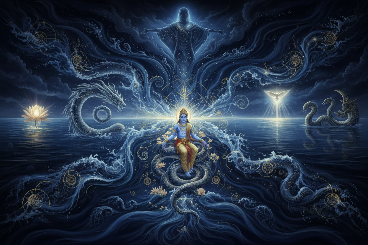 Primordial Waters: The Cosmic Ocean Before Creation | Creation Myths ...