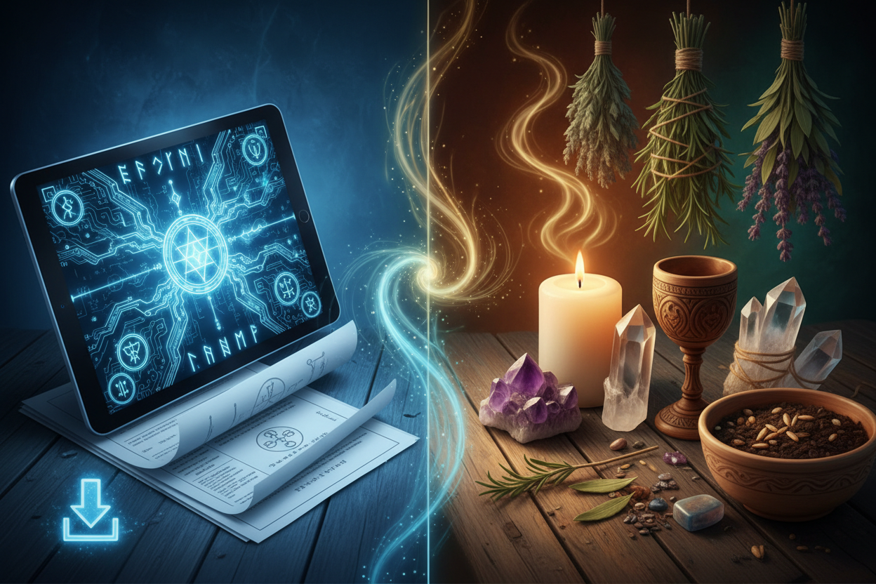Printable Rituals vs Physical Tools: Pros & Cons Comparison – Nicole's ...