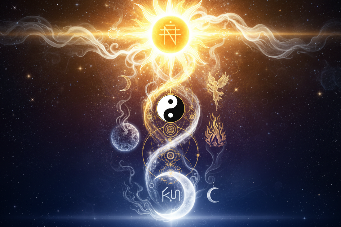 Qian-Kun Axis × Sun-Moon Polarity: The Universal Duality – Nicole's ritual universe