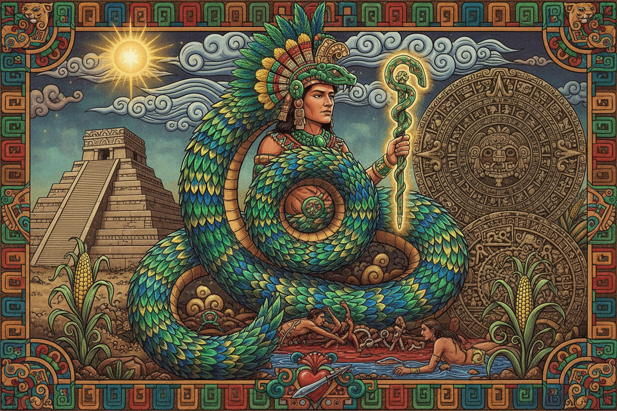 Quetzalcoatl: Feathered Serpent | Wisdom and Magic Gods Complete ...
