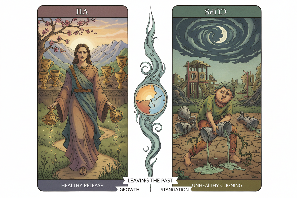 Six of Cups Reversed: Living in the Past or Releasing Nostalgia ...