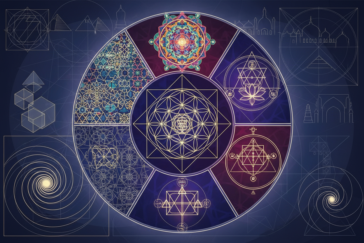 Sacred Geometry Across Cultures: Mandala, Yantra, Tree of Life | By ...