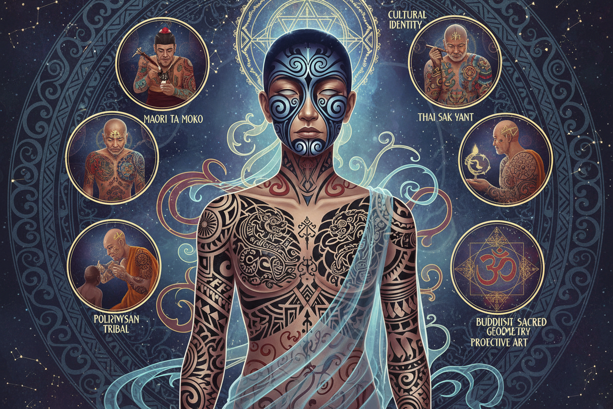 Sacred Tattoos: Maori Ta Moko, Thai Sak Yant, and Protective Ink ...