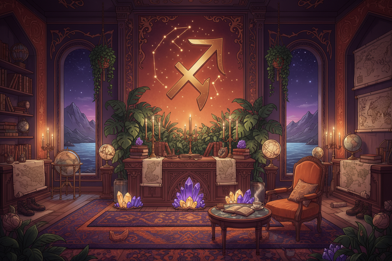 SAGITTARIUS Home & Space: Creating Your Sacred Sanctuary | Zodiac Decor – Nicole's ritual universe