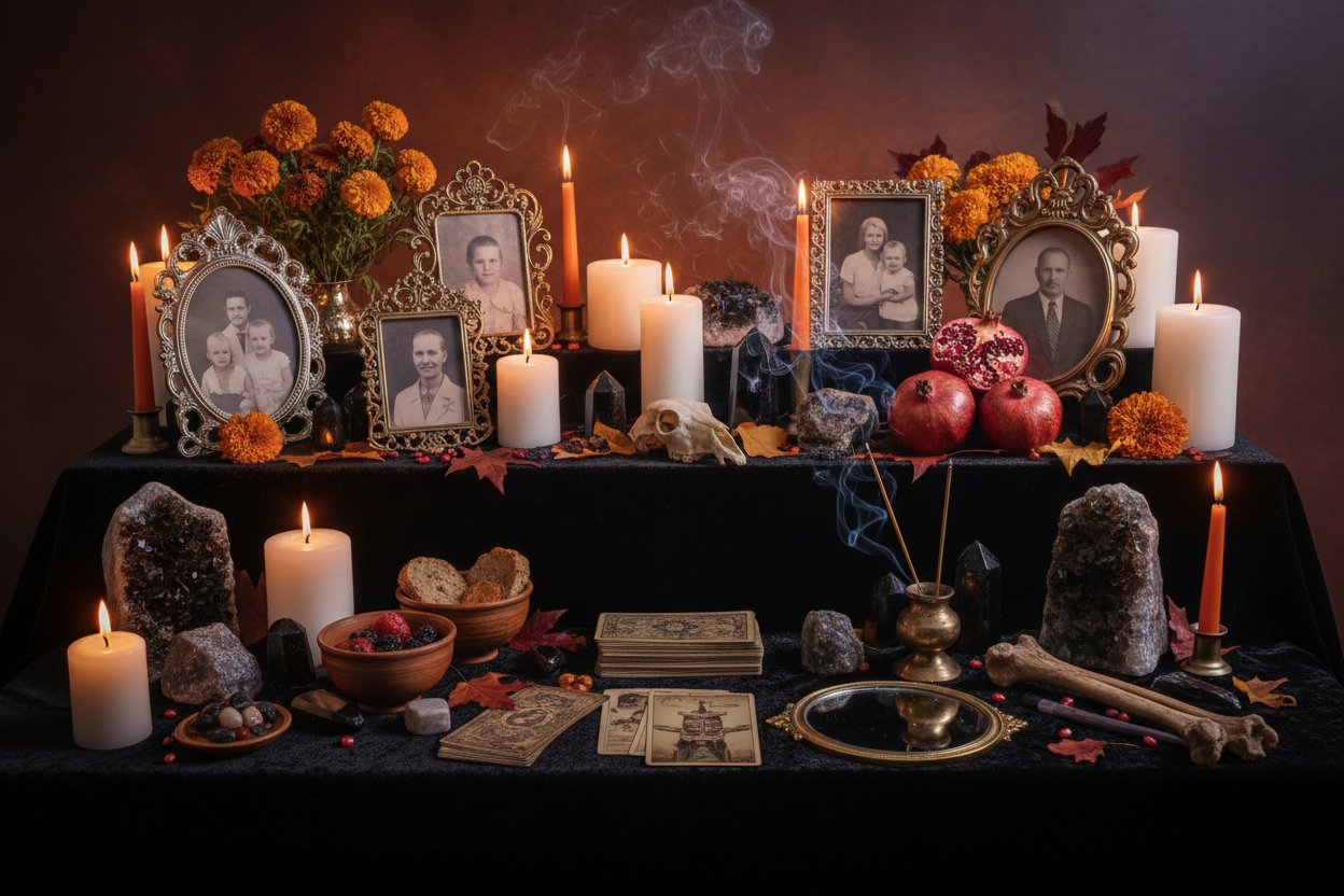Samhain Altar Ideas: How to Honor Ancestors & the Dead | Complete Guide ...