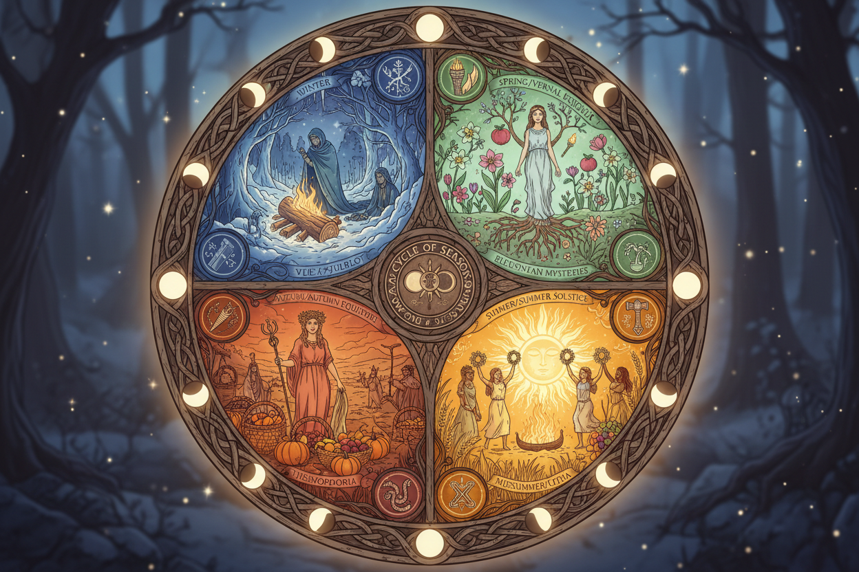 Seasonal Practice: Greek Mysteries + Norse Festivals | Wheel of the ...