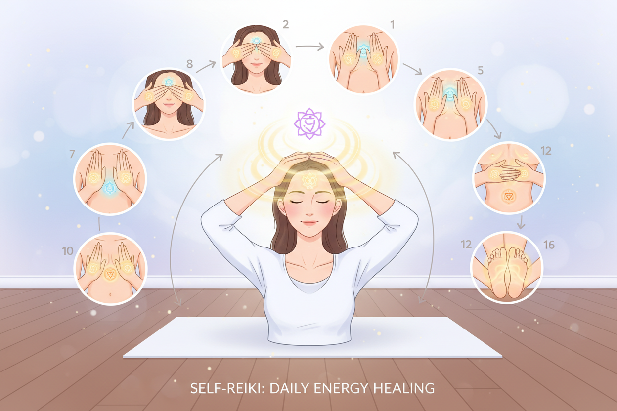 Self-Reiki Tutorial: Heal Yourself Daily (Hand Positions Guide ...