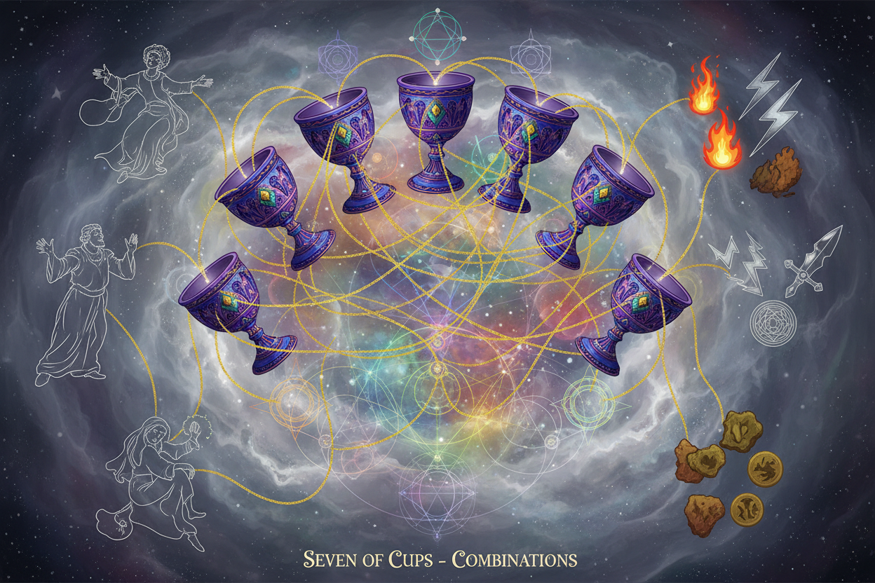 Seven of Cups Combinations: With Major & Minor Arcana – Nicole's ritual ...