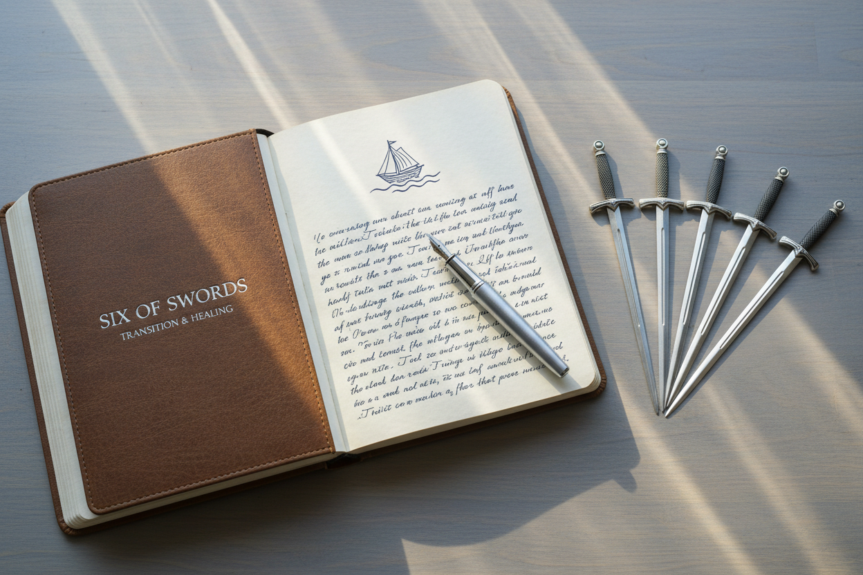 Six of Swords Journal Prompts: 15 Questions for Transition & Healing ...