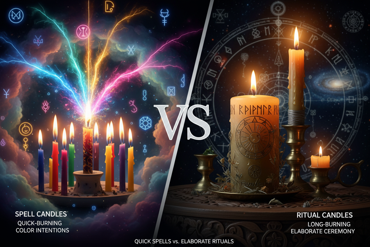 Spell Candles vs Ritual Candles: Complete Candle Magic Guide – Nicole's ...