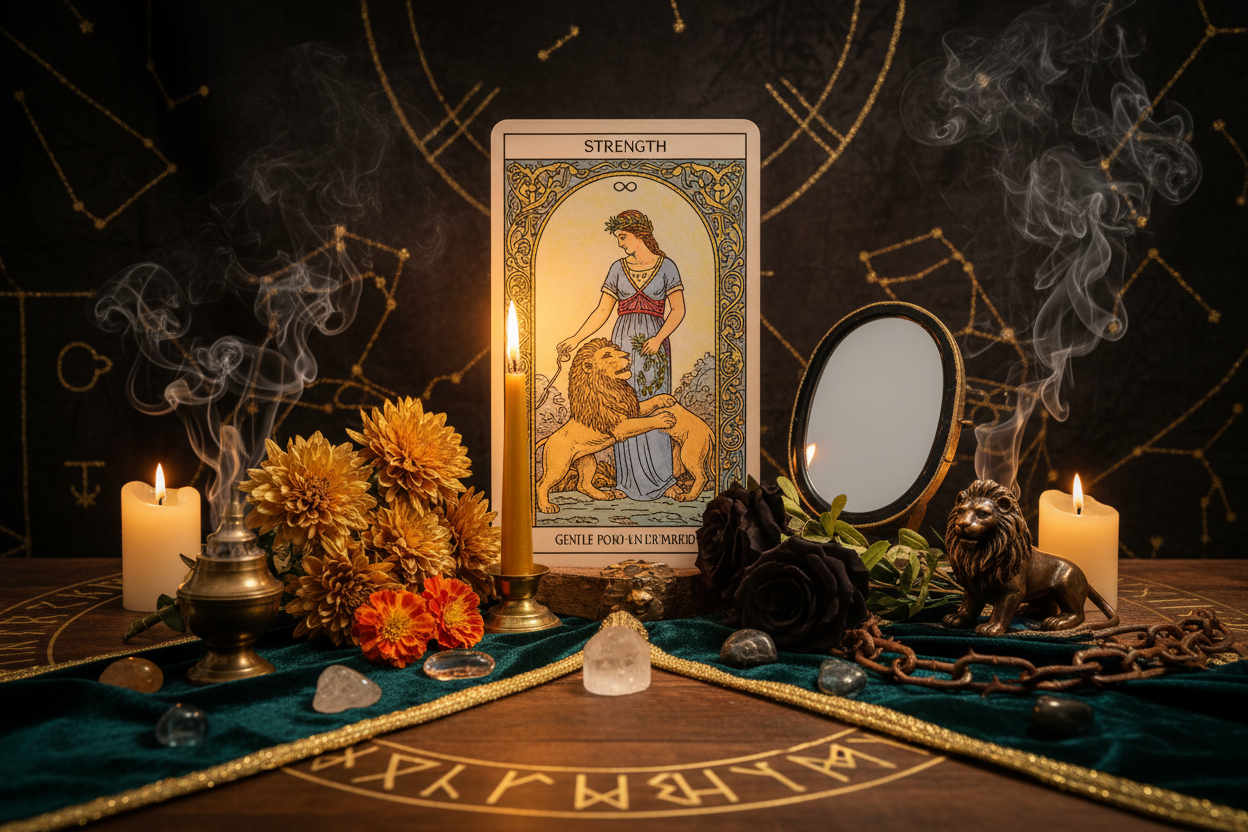 Strength Tarot Ritual: Courage Ceremony | Complete Guide for Taming ...