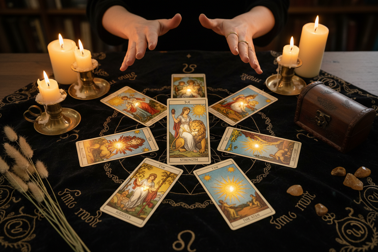 Strength Tarot Spread: Custom 7-Card Layout for Inner Power | Step-by ...