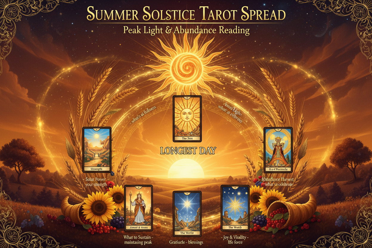 Summer Solstice Tarot Spread | Litha Peak Power & Abundance – Nicole's ...