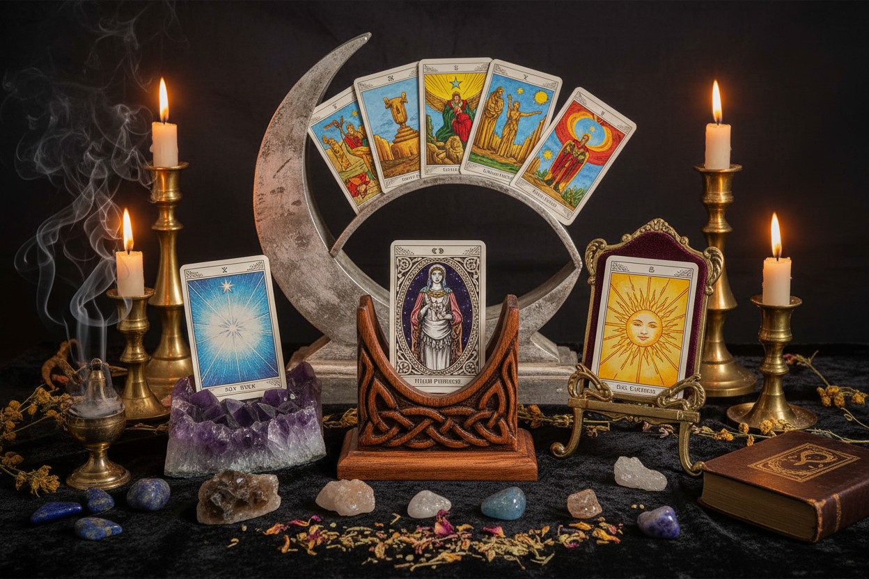 How to Make a Tarot Card Display Stand: Showcase Cards with Sacred ...