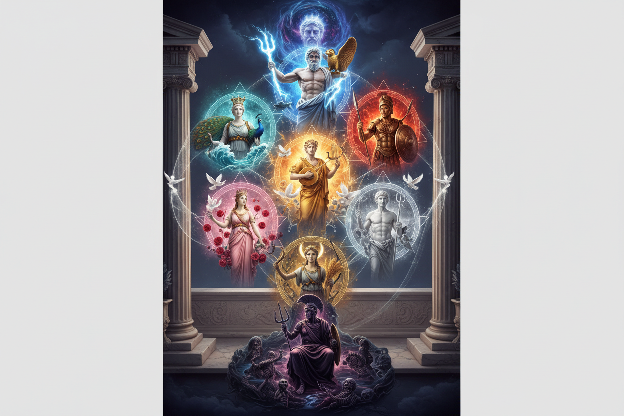 10 Sephiroth × 12 Olympians: Divine Archetypes on Tree of Life – Nicole ...