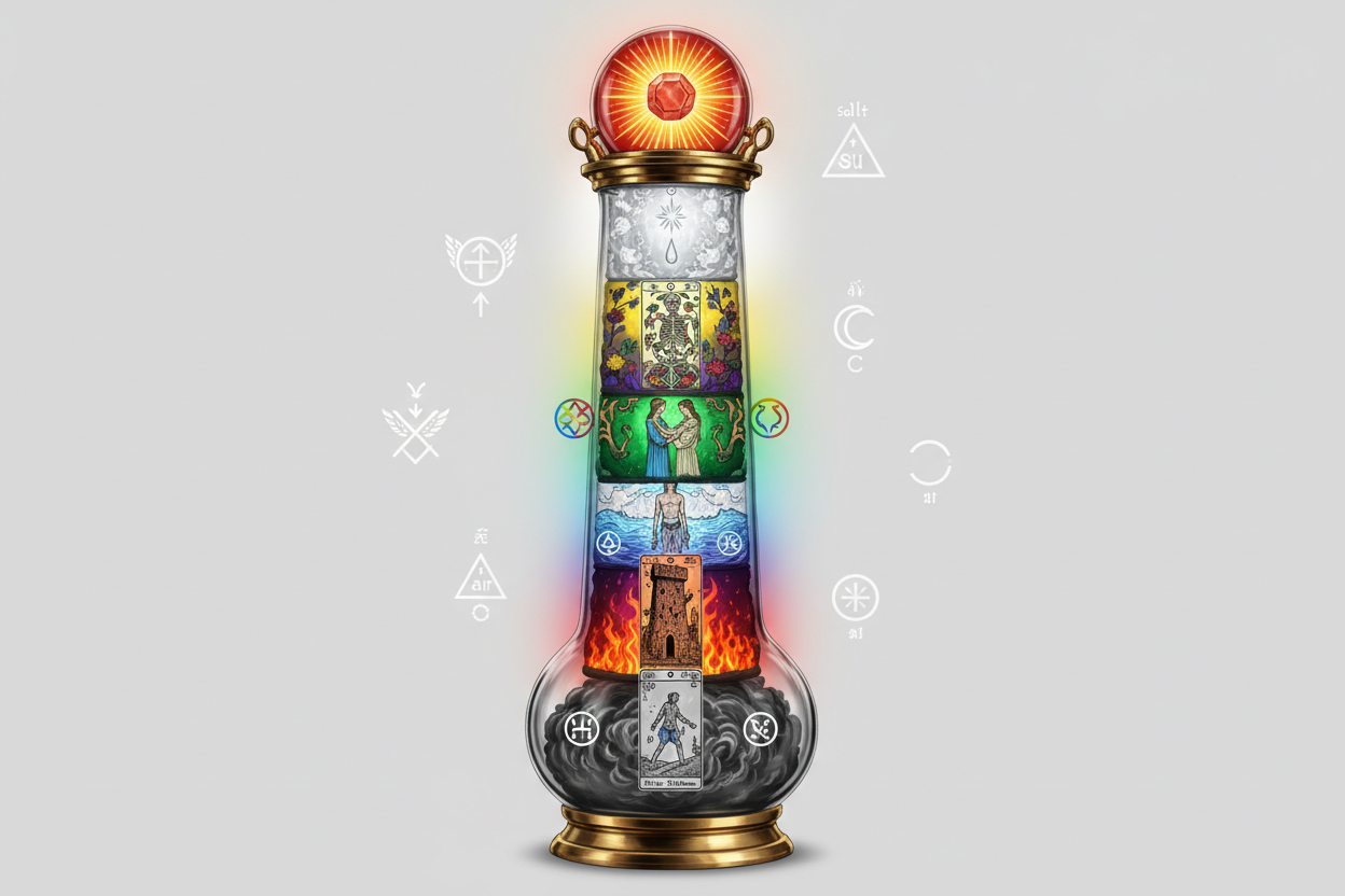 7 Alchemical Stages × Major Arcana: The Great Work as Tarot Journey ...