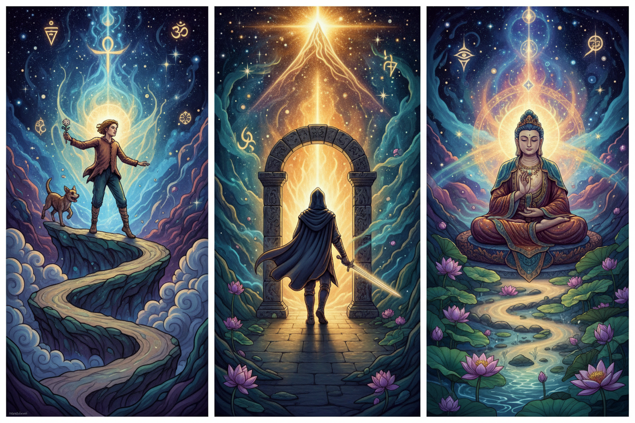 The Fool's Journey vs Hero's Journey vs Bodhisattva Path | Three Maps ...