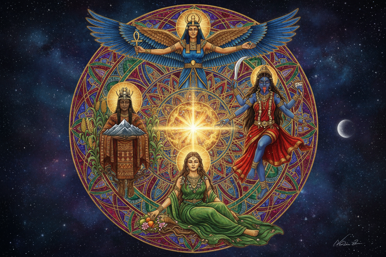 The Great Mother: Isis, Kali, Gaia, Pachamama | Four Faces of One ...