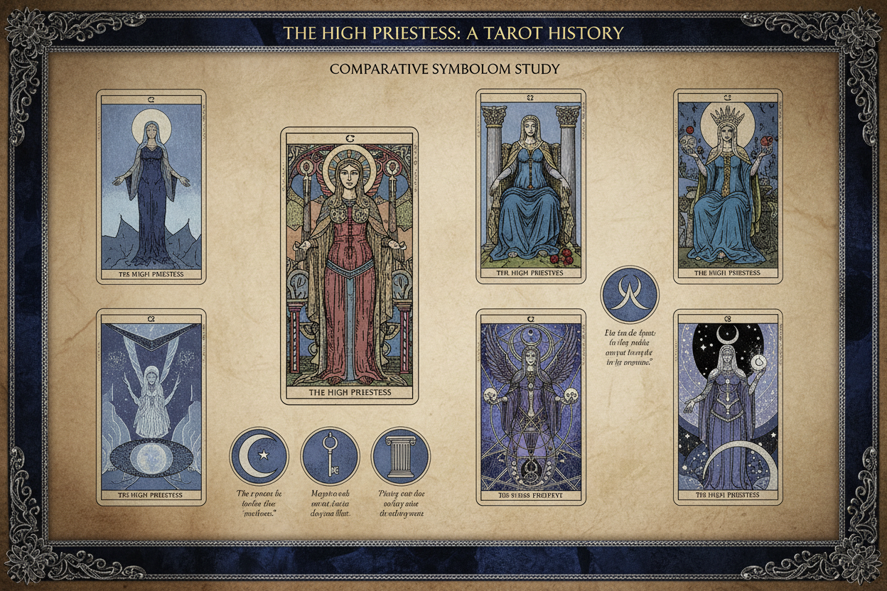 The High Priestess Tarot Art History: Symbolism Across Decks | Rider ...