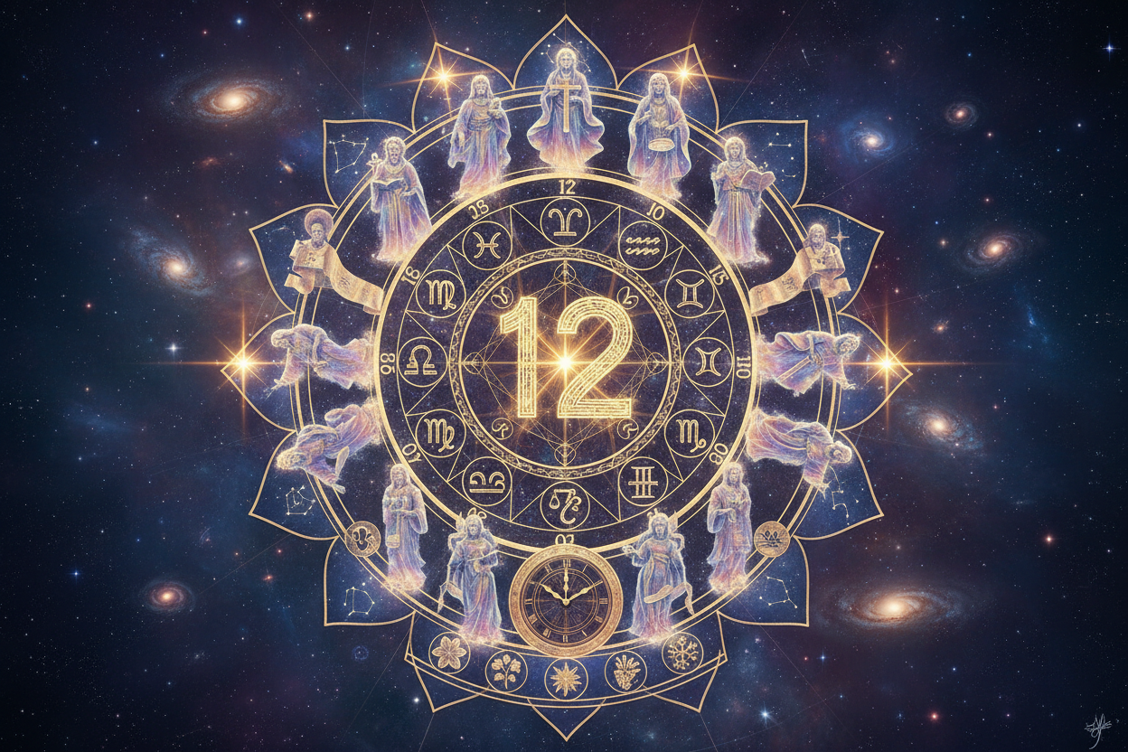 The Number 12: Zodiac, Apostles & Cosmic Order - Complete Guide ...