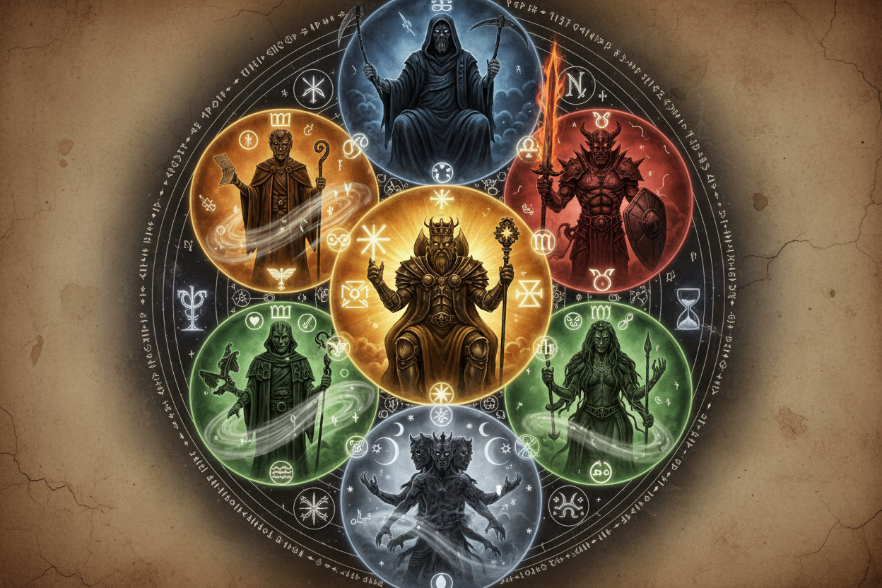 The Seven Heavens: Planetary Archons | Gnostic Cosmic Prison System ...
