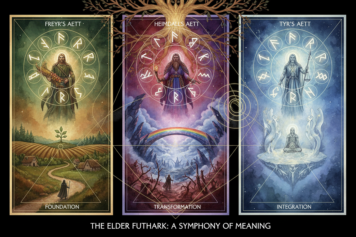 The Three Aetts: Rune Organization | Sacred Structure of Elder Futhark ...