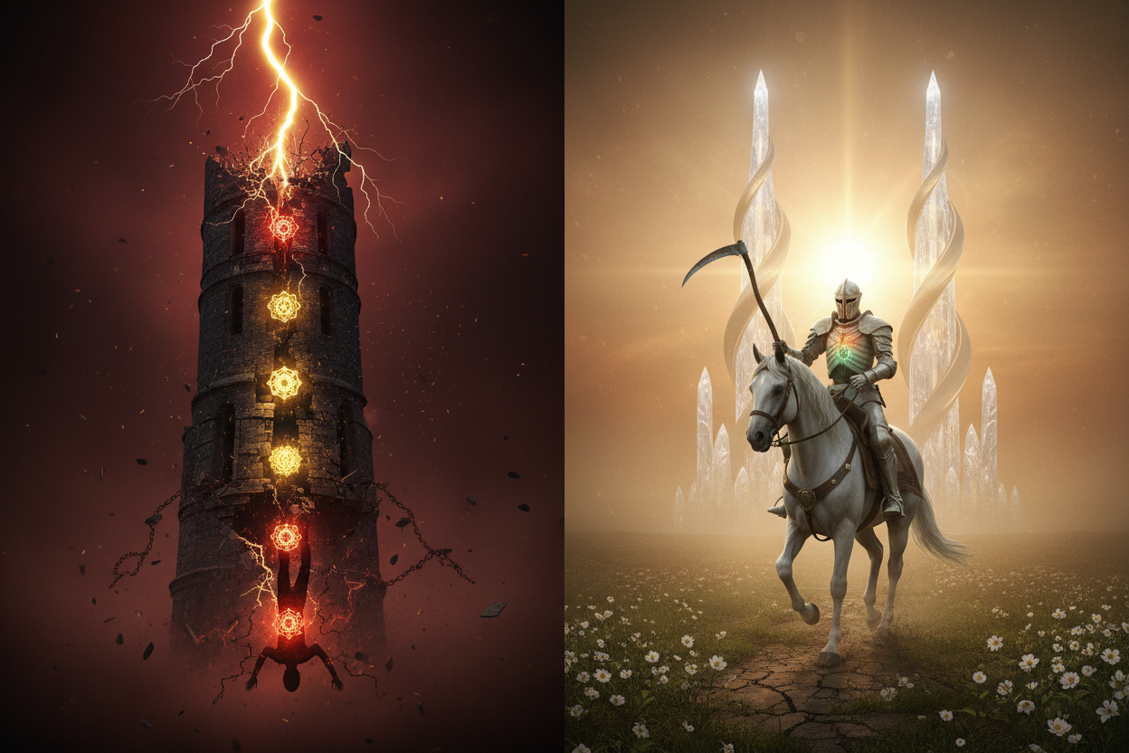 The Tower, Death & Chakra Purification: When the Cards Mirror the ...