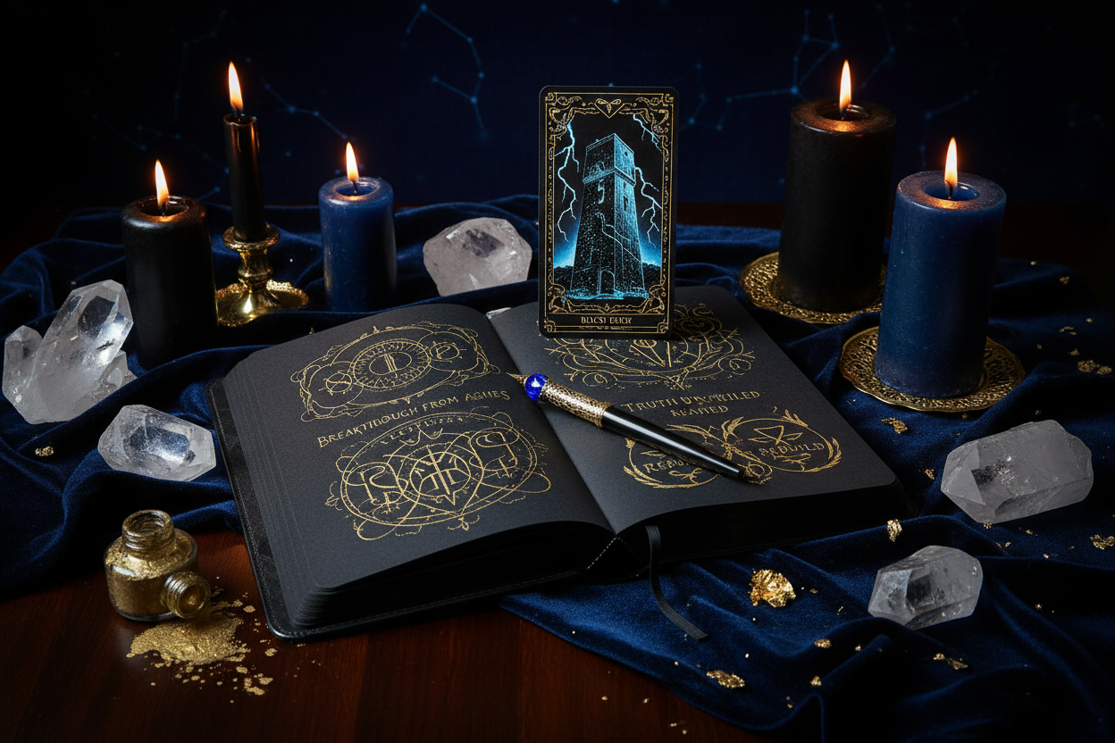 The Tower Tarot Journal Prompts: 30 Days of Crisis & Rebuilding on ...