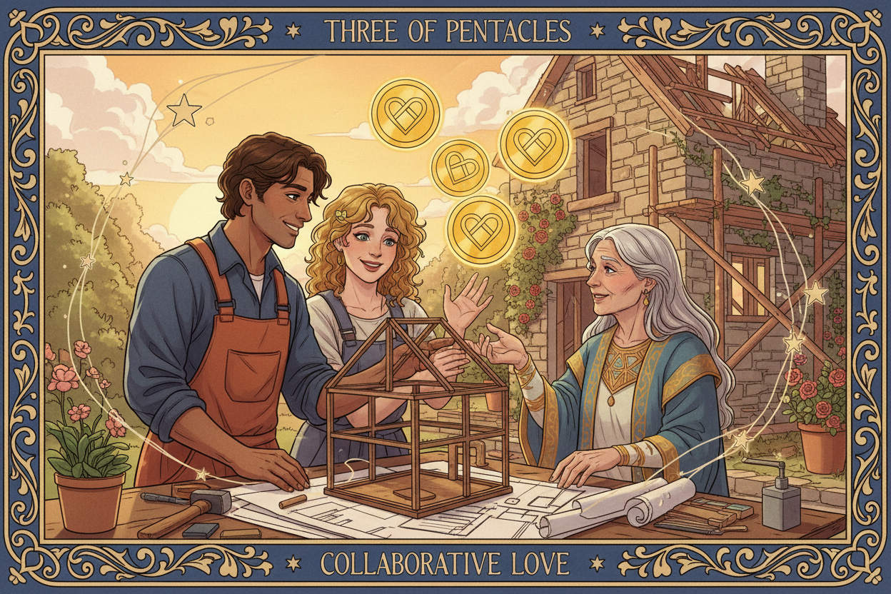 Three of Pentacles in Love Readings: Building Together – Nicole's ...