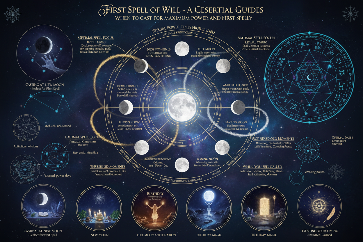 Best Time to Cast Your First Spell of Will (Timing Guide) | Moon Magic ...