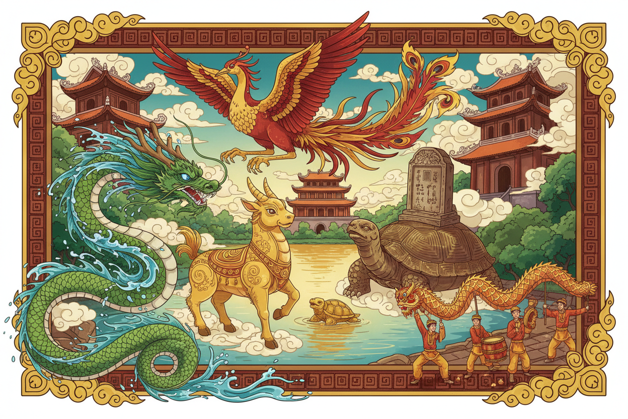 Vietnamese Four Immortals - Sacred Guardians of Vietnamese Culture ...