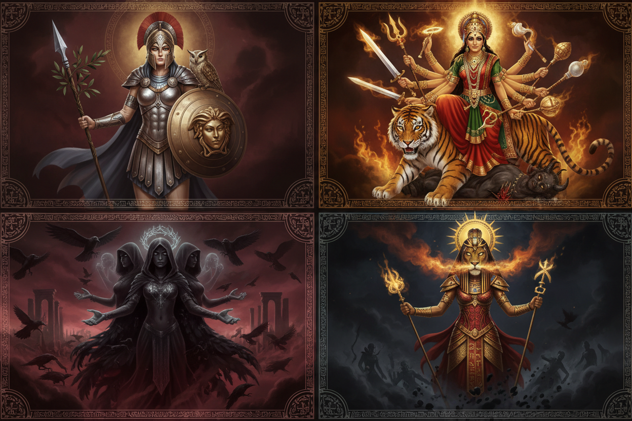 Warrior Goddesses: Athena, Durga, Morrigan, and Sekhmet | Fierce ...