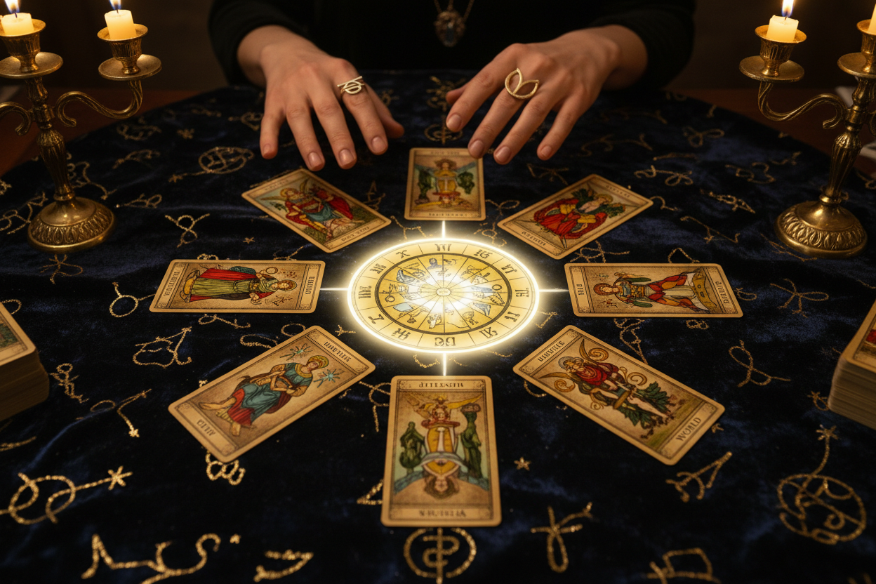 Wheel of Fortune Tarot Spread: Custom 7-Card Layout for Destiny | Step ...
