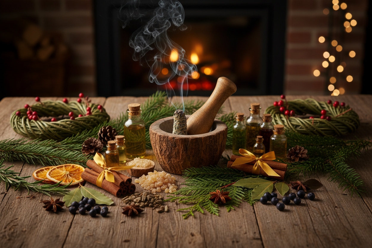 Yule Herbs: Pine, Cedar & Cinnamon | Complete Guide – Nicole's ritual universe