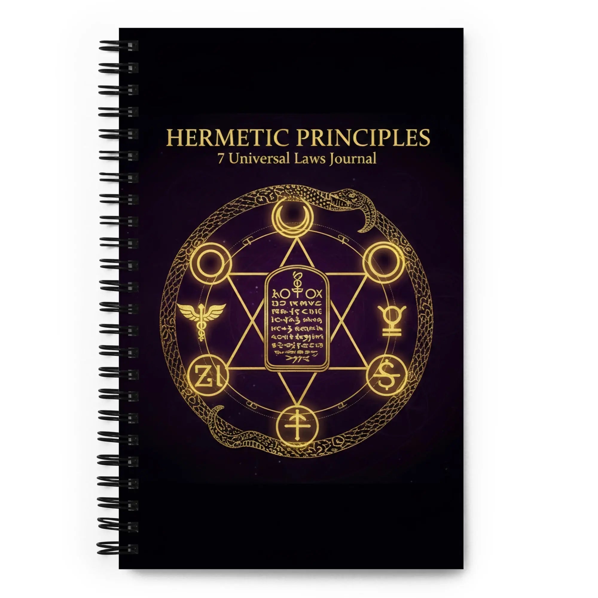 Hermetic Principles Journal | 7 Universal Laws Manifestation Notebook ...